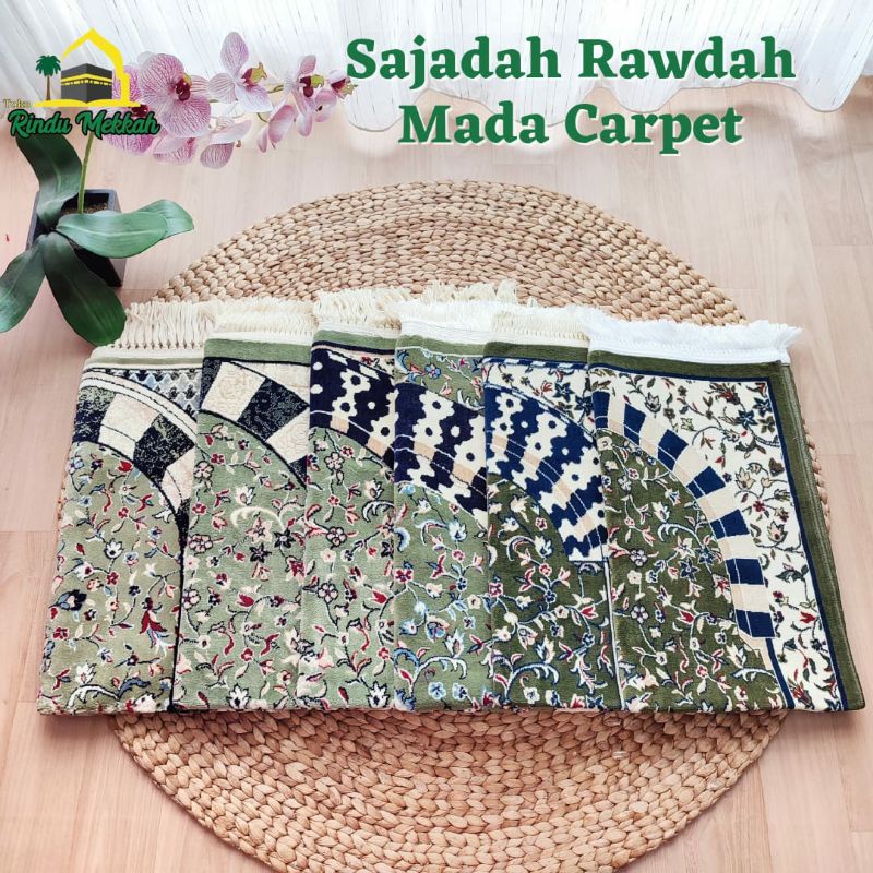 Jual Sajadah Rawdah Madinah Ori mada carpet Arab saudi tebal 8mm ...
