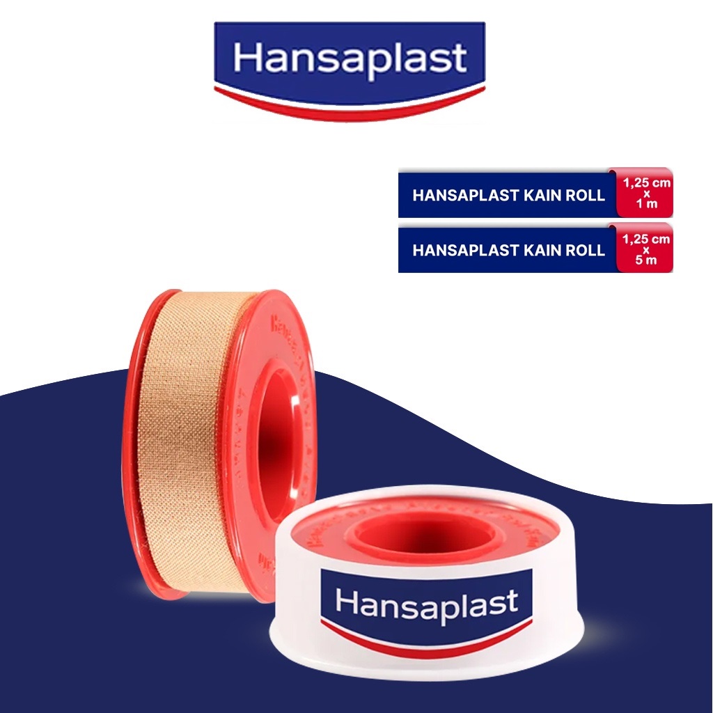 Jual HANSAPLAST ROLL Plester Luka Kain (1,25cm x 1m / 5m) | Shopee Indonesia