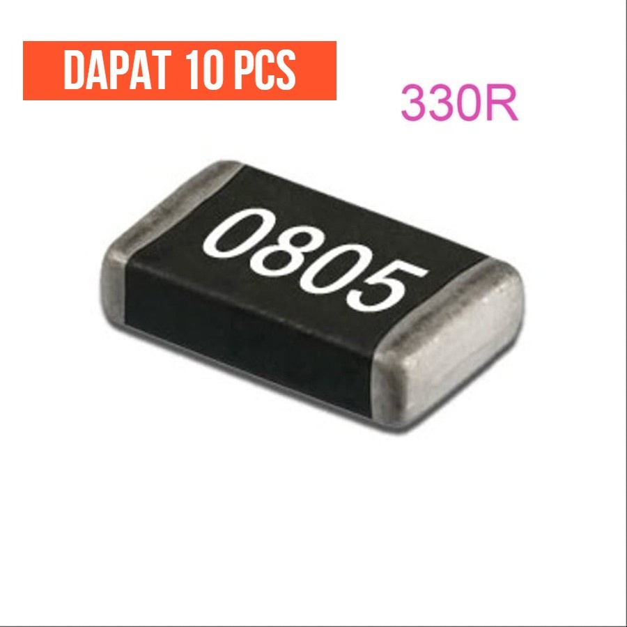 Jual 330R Resistor SMD 0805 1% SMT | Shopee Indonesia