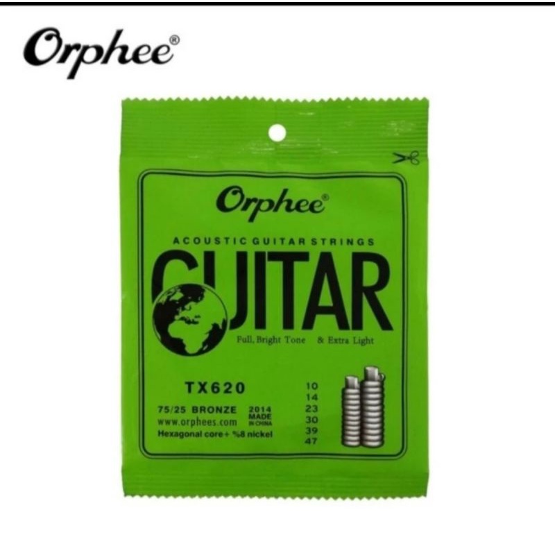 Jual senar gitar orphee akustik 10-47 TX620 orphee 1 set | Shopee Indonesia