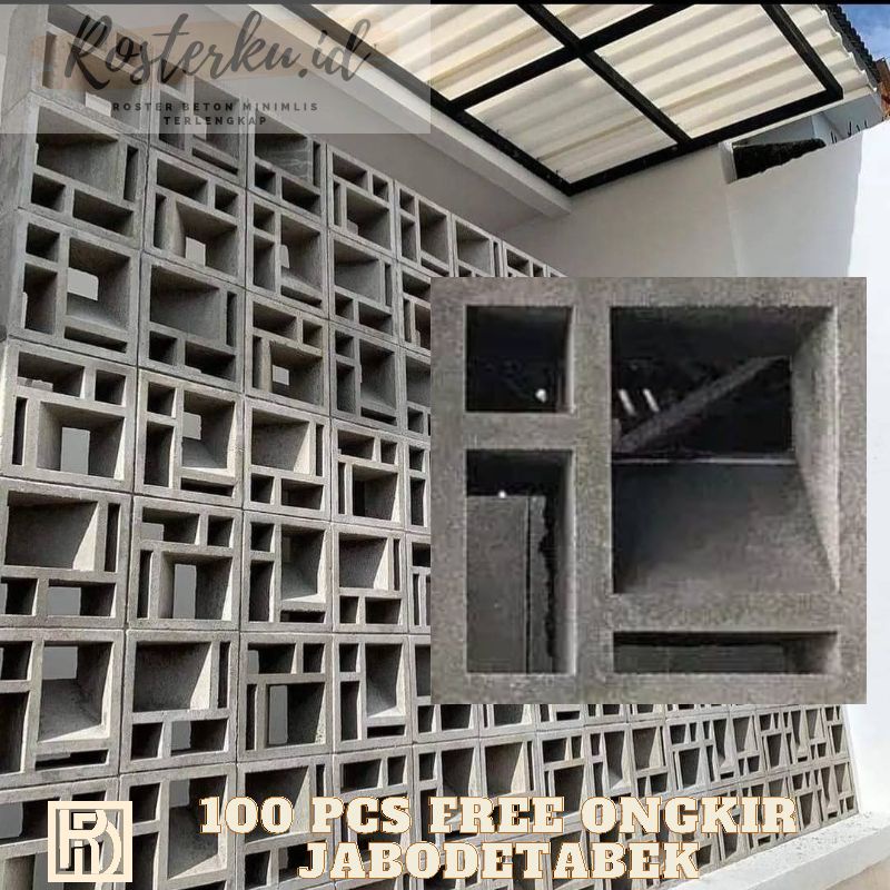 Jual Roster/Roster beton/Roster beton minimalis/loster lb 4 abu ...