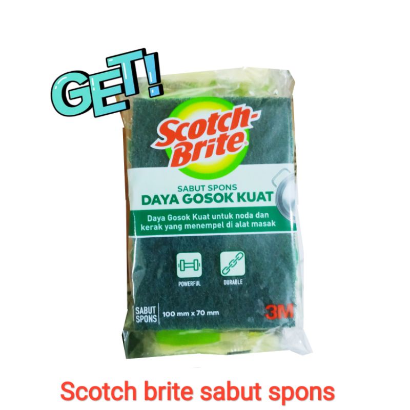 Jual scotch brite 3M sabut spons | spon hijau | Shopee Indonesia