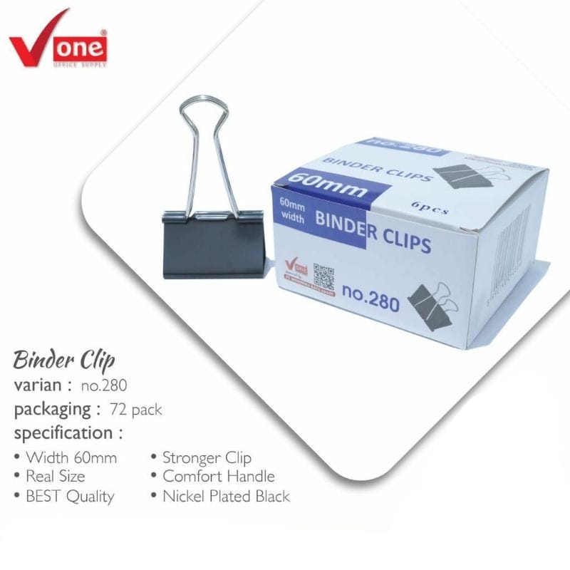 Jual TBMO V ONE BINDER CLIP NO.280 | Shopee Indonesia