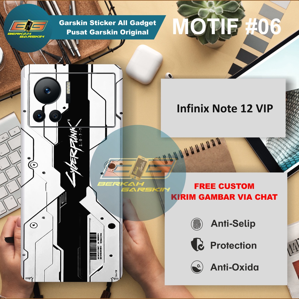 Jual Garskin Stiker Infinix Note 12 VIP Motif 6-10 Bisa Request Gambar ...