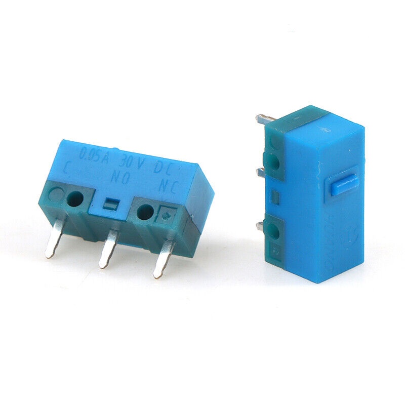 Jual HUANO Micro Switch Mouse Blue Shell White Blue Pink Dot 20M 50M ...