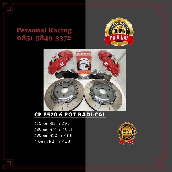 Jual BBK KIT SET Big Brake Kit AP Racing CP 8520 6 POT Radi-Cal ...