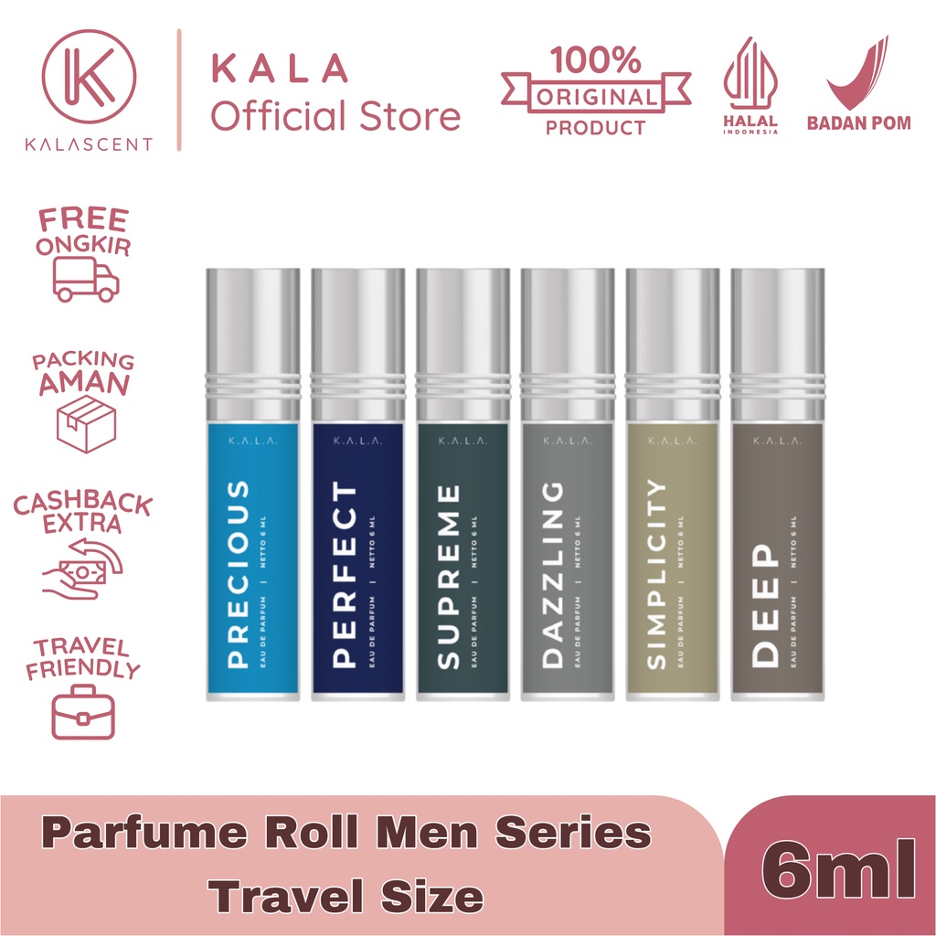 Jual [BPOM] KALA Inspired Parfum Roll On 6ml New Men Series | Shopee ...