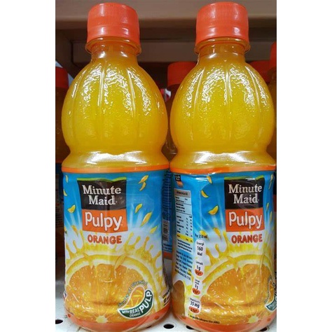 Jual PULPY ORANGE BOTOL 300 ML / MINUTE MAID 1 DUS ISI 12 BOTOL ...
