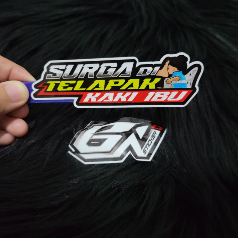 Jual sticker kata2 viral Surga ditelapak Kaki ibu | Shopee Indonesia