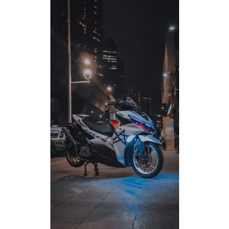Jual STRIPING STICKER ALL NEW AEROX CONNECTED NVX 155 TRANSPARAN STAR ...