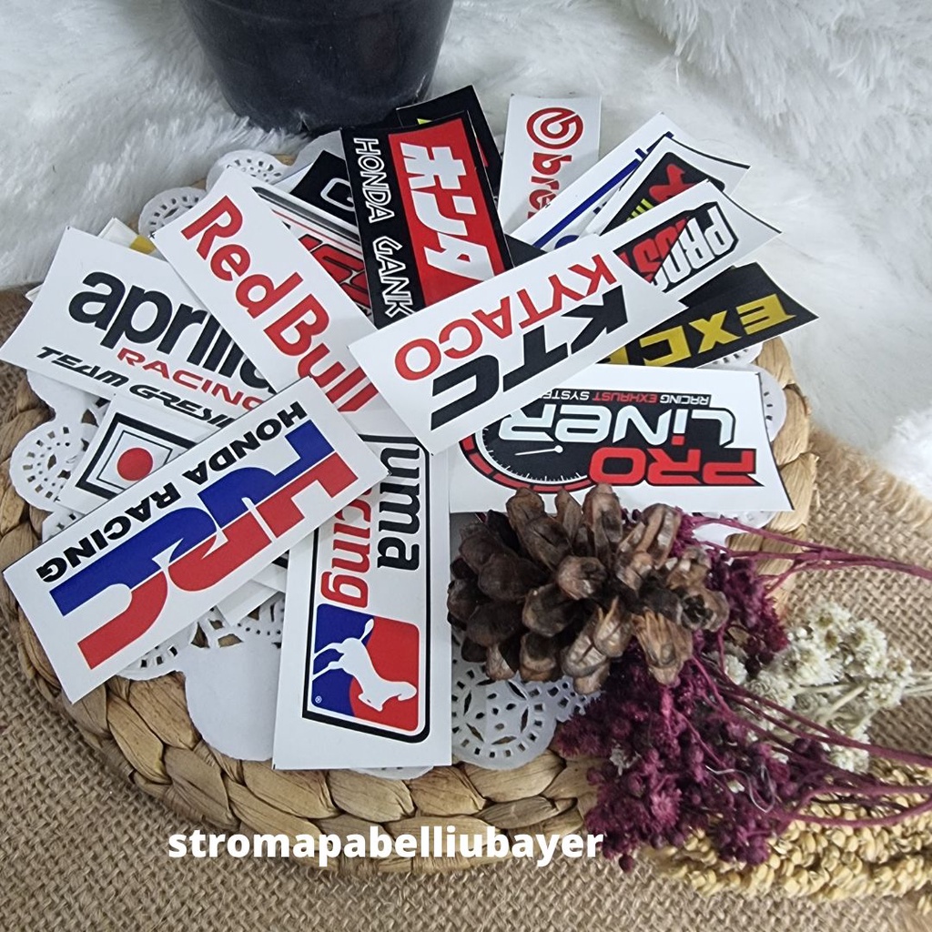 Jual COD STICKER RACING HELL BARBARA / STIKER MOTOR RC5 BARBARA ...