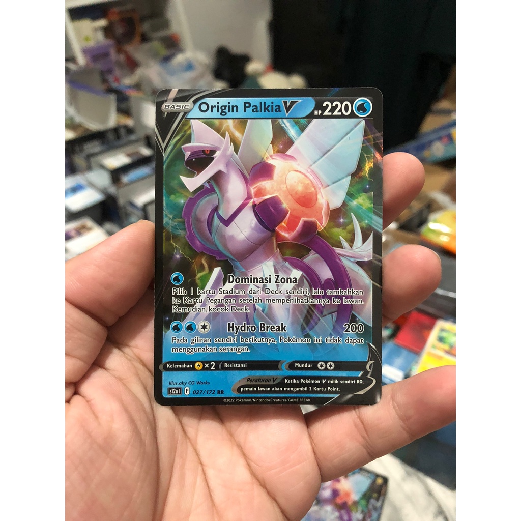 Jual Kartu Pokemon TCG Origin Palkia V RR s12a VStar Semesta Original Indonesia Arceus Palkia ...