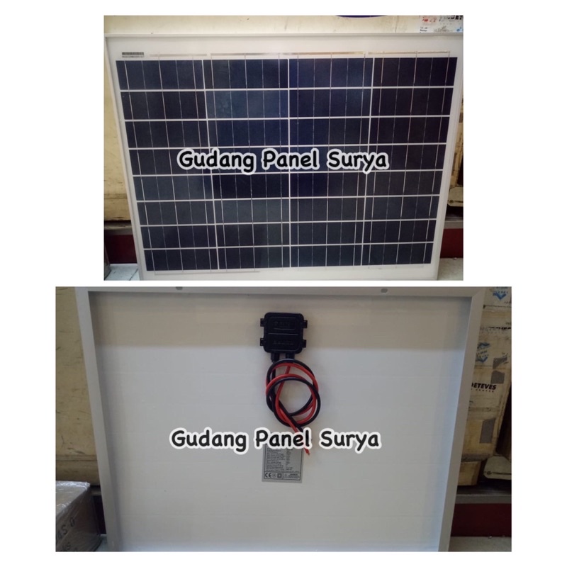 Jual Solar Panel Surya Solarcell 50Wp Poly PV 50WP Polycrystalline 50 ...