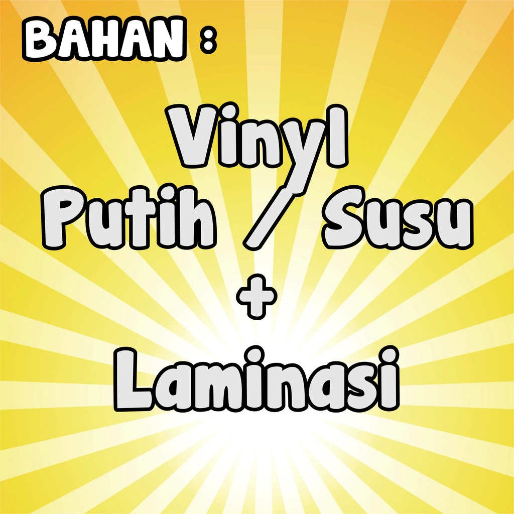 Jual Stiker Potong Putus / Stiker Die Cut Custom Desain Custom Ukuran ... Jual Stiker Potong Putus / Stiker Die Cut Custom Desain Custom Ukuran ...