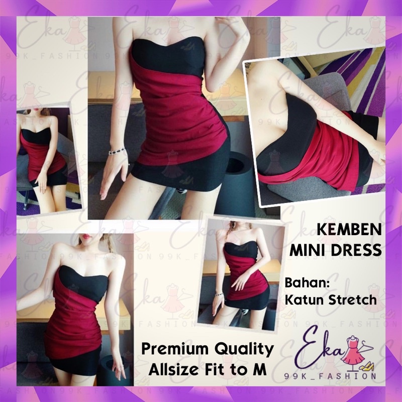 Jual KEMBEN KOREA SEXY DRESS KEMBEN MINI DRESS SEXY KEMBEN DRESS MINI ...