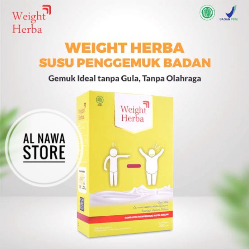 Jual Susu Weight Herba BPOM Susu Penggemuk Badan Peningkat Berat Badan ...