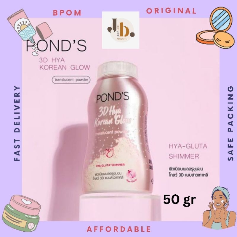 Jual JB KOSMETIK | bb Ponds 3D Hya Korean Glow Translucent Powder dan ...