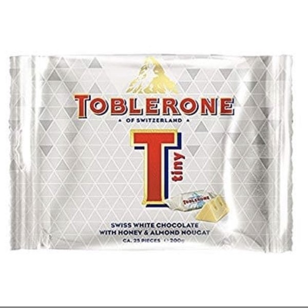 Jual Coklat Toblerone Tiny White isi 25pcs | Shopee Indonesia