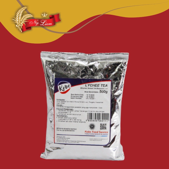 Jual KOBE Lychee Tea Premix Minuman 500 gram | Shopee Indonesia