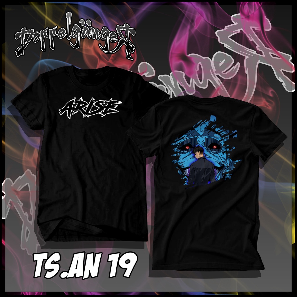 Jual Kaos Distro Anime Original Katun Model Sung Jin Woo | Shopee Indonesia