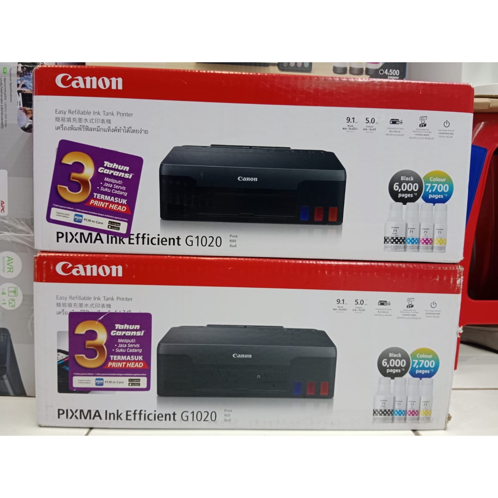 Jual Printer Canon PIXMA G1020 Ink Tank G 1020 InkTank Inkjet | Shopee ...