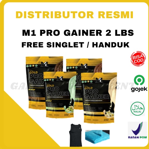 Jual M1 Muscle First Gold Pro Gainer 2 lb MuscleFirst Weight Gainer ...