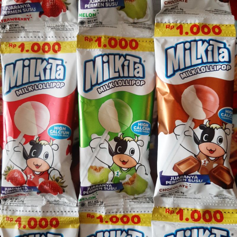 Jual Milkita Lolipop 9g Permen Susu Milk Lollipop Gula Gula Rasa Coklat ...
