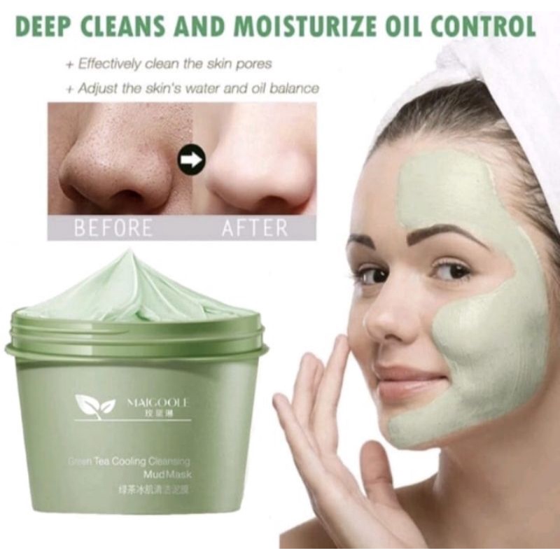 Jual MAIGOOLE MEIDIAN YURIZUMI MAIGOOLE MASKER WAJAH GREEN TEA MAIGOOLE ...