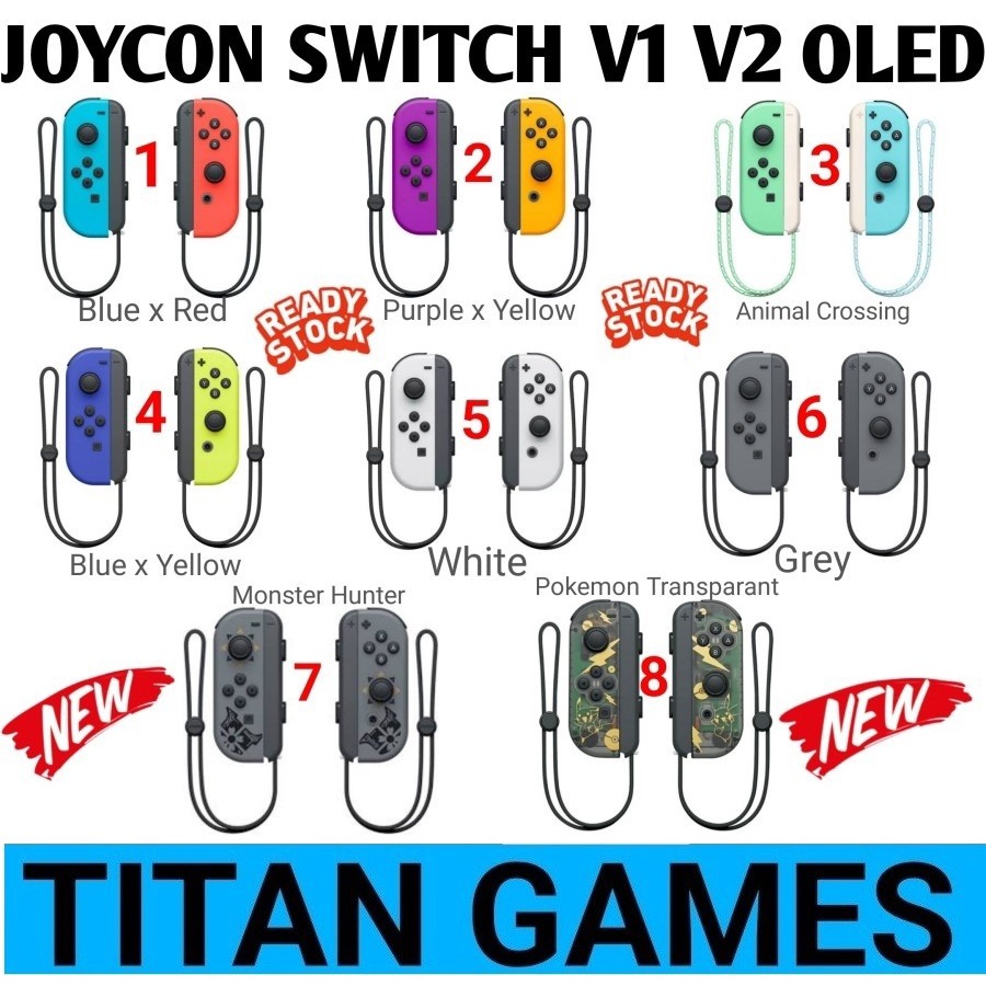 Jual Joycon Nintendo Switch Joypad Switch V1 V2 Oled Switch Joycon ...