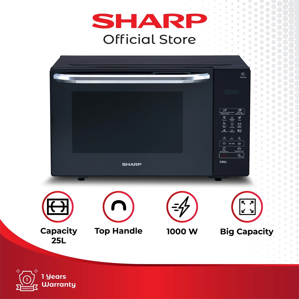 Jual Sharp Microwave Grill R-735MT(K) 25L | Shopee Indonesia