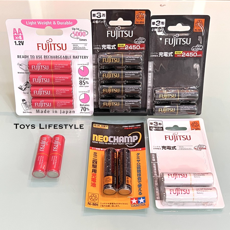 Jual Batu Baterai Fujitsu Neochamp Tamiya Rechargeable Battery AA / A2 ...