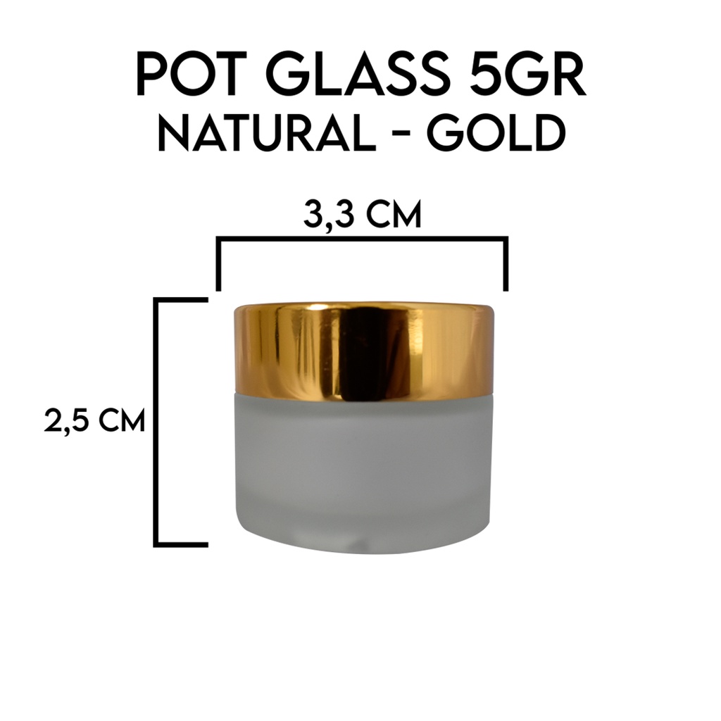 Jual POT GLASS 10 GR / POT ACRYLIC 10 GR / POT IMPOR 10 GR / POT ...