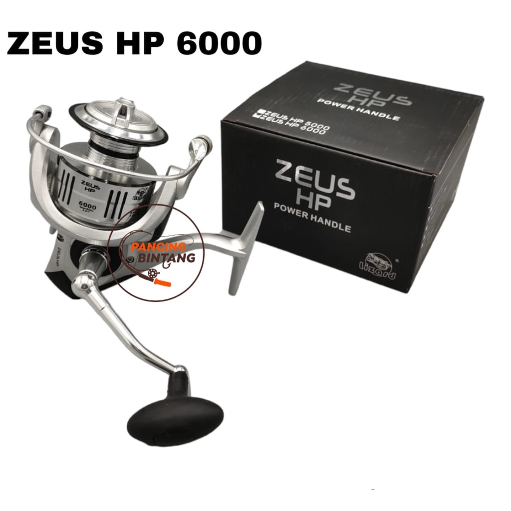 Jual reel pancing reel lizard zeus hp reel power handle ukuran 1000 ...
