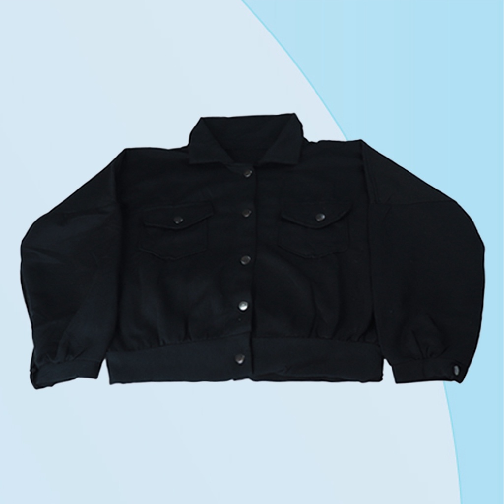 Jual Sacket Jacket Cewek Olin Button Beragam Warna | Shopee Indonesia