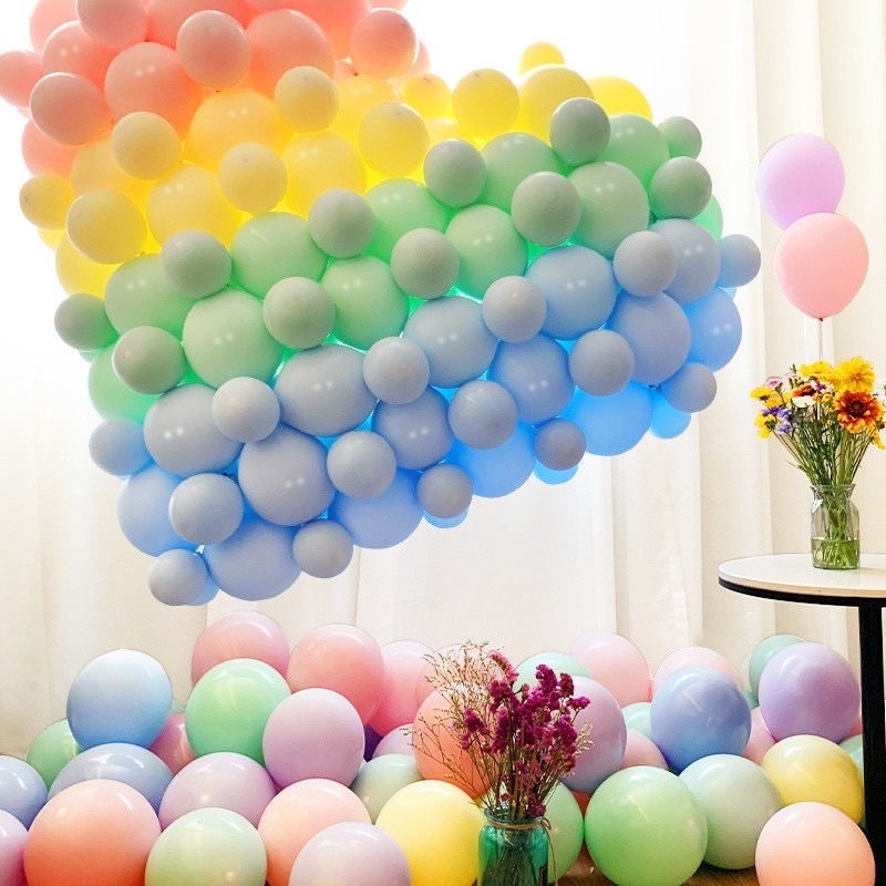 Jual [ 10 balon ] Balon Latex Macaron 12 Inch Murah / Balon Latex ...