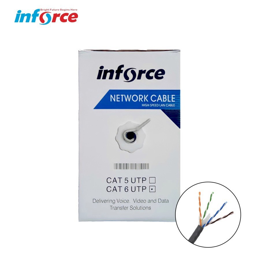 Jual KABEL LAN INFORCE CAT6E UTP | Shopee Indonesia