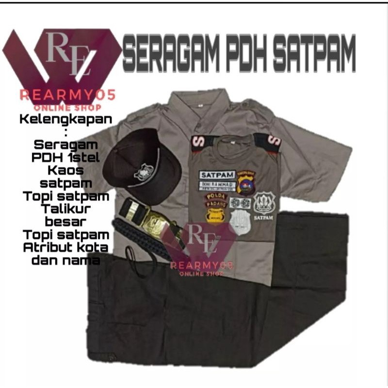 Jual SERAGAM PDH SECURITY/SERAGAM DINAS HARIAN/KEMEJA LAPANGAN/SERAGAM ...