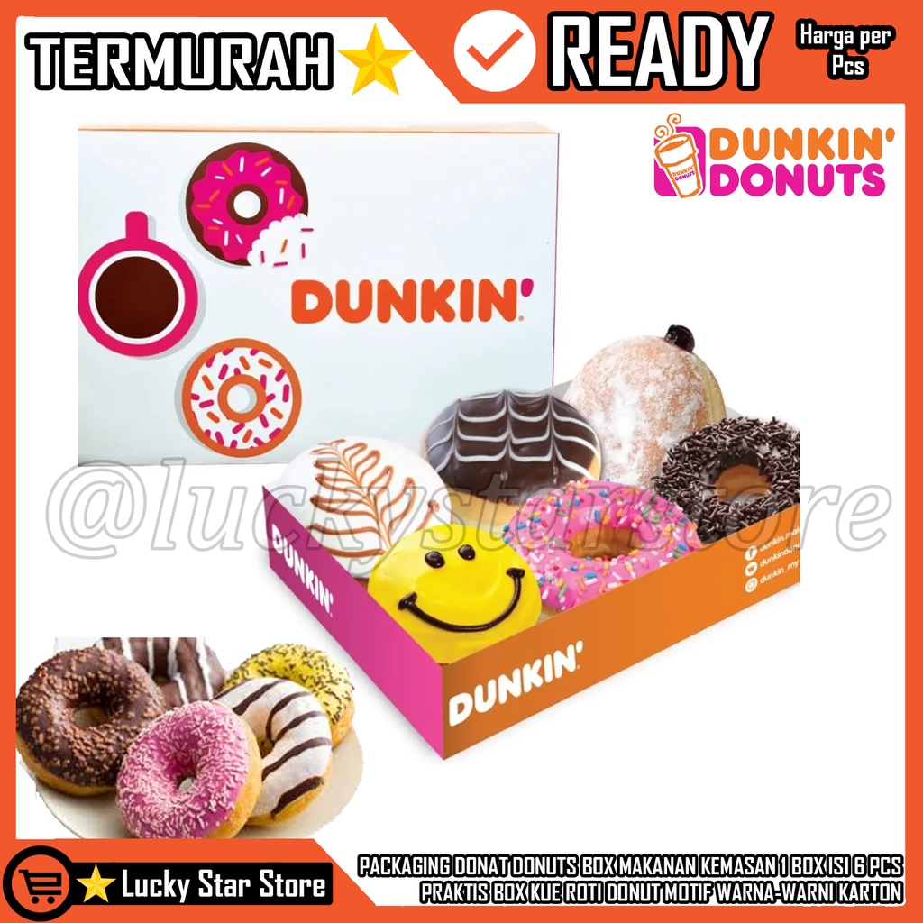 Jual PACKAGING DONAT BOX MAKANAN UNTUK HARGA MURAH BISA CUSTOM UKURAN ...