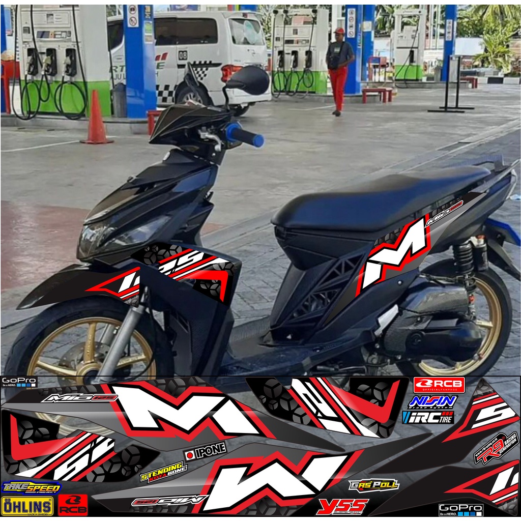 Jual STICKER STIKER STRIPING LIS VARIASI MOTOR YAMAHA MIO M3 / MIO Z ...