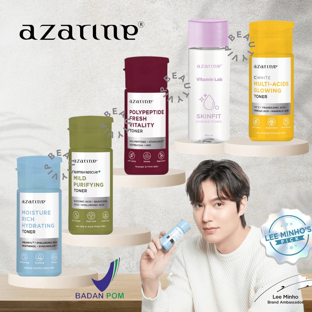 Jual AZARINE Face Toner 90ml - Daily Beginner Exfoliating | Moisture ...