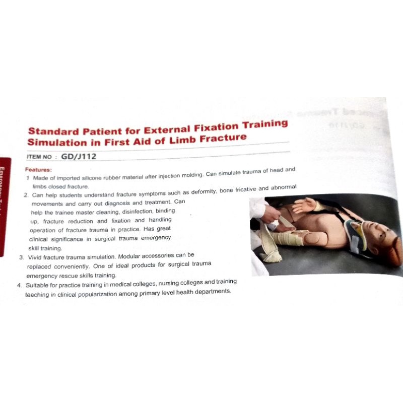 Jual Standar Patient For External Fixation Training Simulation In First ...