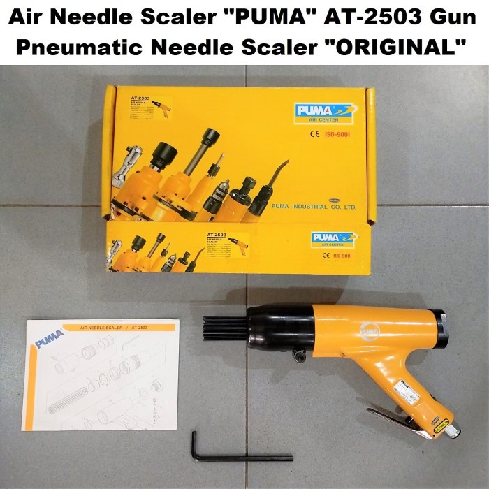 Jual PUMA AT-2503 Air Pneumatic Needle Jet Chisel Jex Chiser Scaling ...