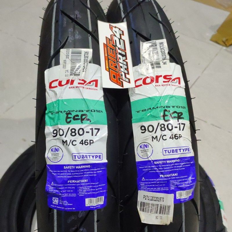 Jual ban luar corssa Terminator 90/80 ban Corsa Terminator ukuran 90 80 ...