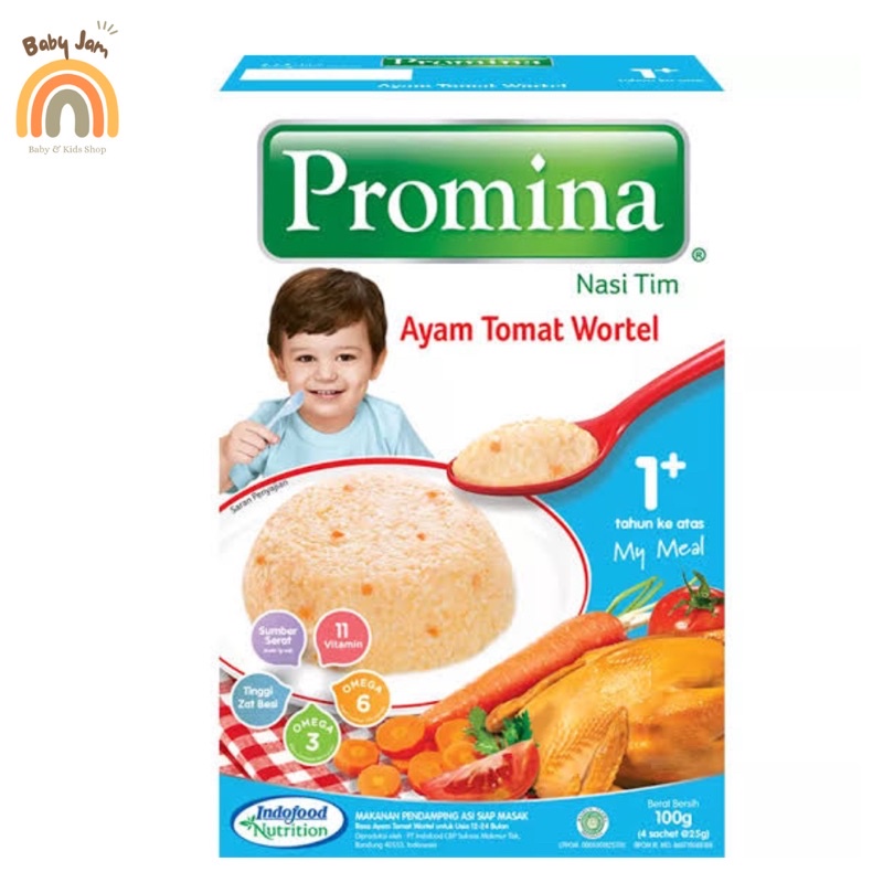 Jual PROMINA NASI TIM 100gr 1+ / NASI TIM AYAM TOMAT WORTEL / MPASI 1 ...