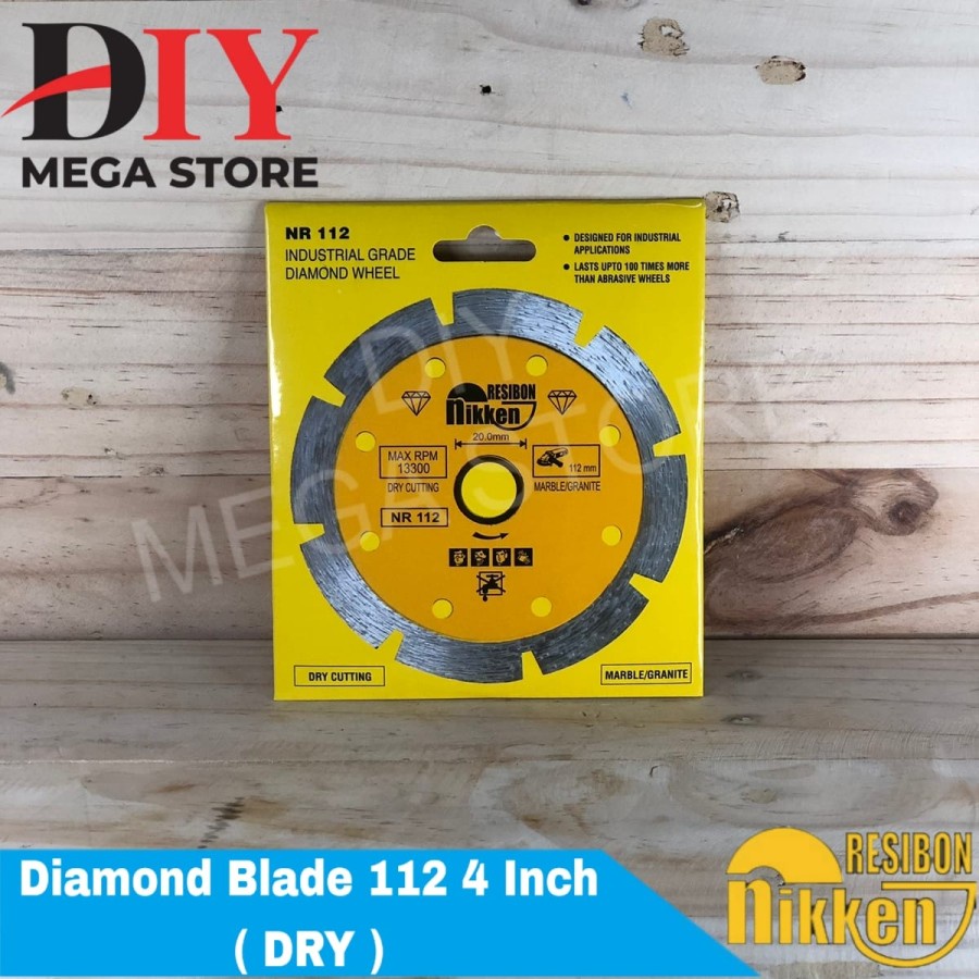Jual Diamond blade 112 4 inch dry cutting granite mata potong keramik 4 ...