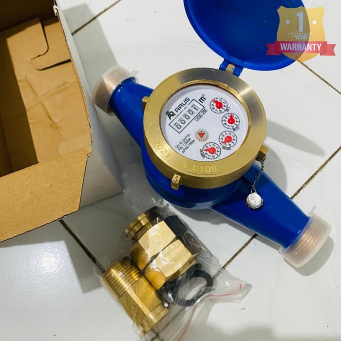 Jual Meteran air 1 inch / water meter DN25 / Flowmeter air bersih ...