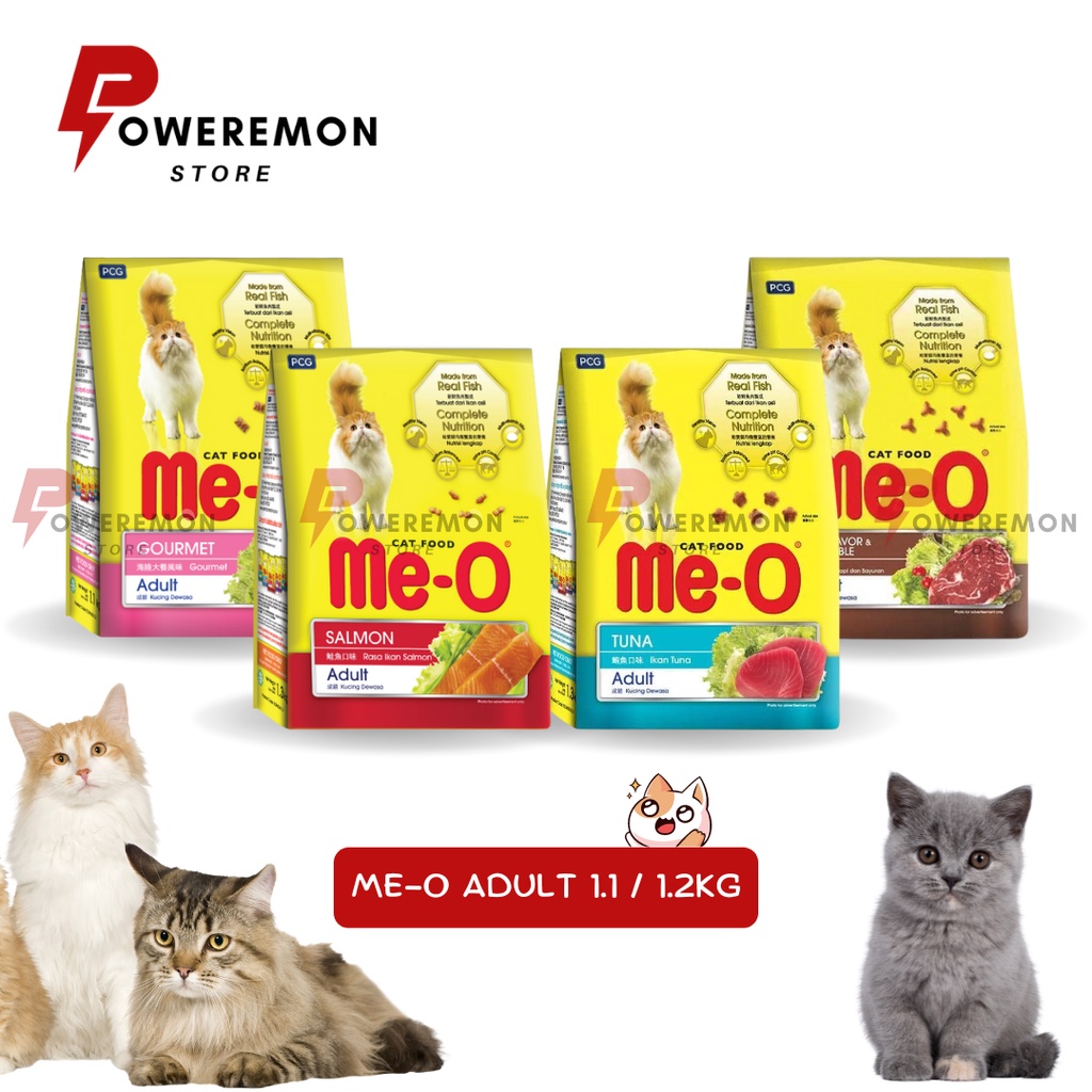 Jual Me-O Adult 1.1 / 1.2kg, MeO Makanan Kucing Kering, MeO Adult ...