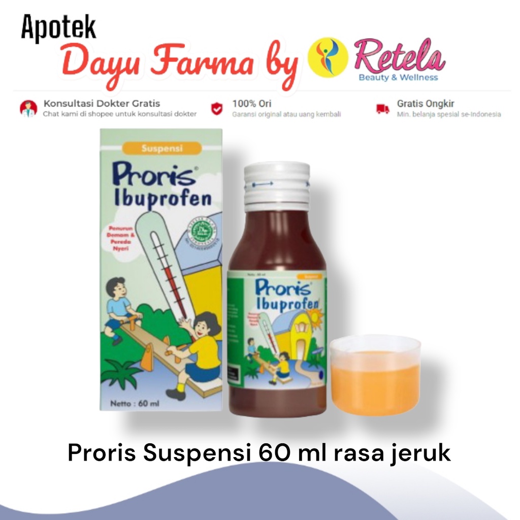 Jual PRORIS SUSPENSI 60ML JERUK | Shopee Indonesia