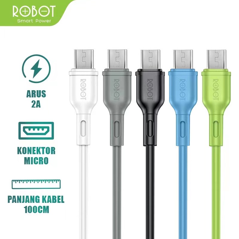 Jual Kabel Data Micro USB ROBOT RBM100S ORI Garansi Resmi 1 Tahun ...