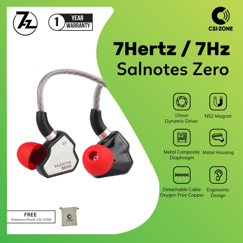 Jual 7Hz / 7Hertz Salnotes Zero Hi-Fi Dynamic Driver In Ear Earphones ...